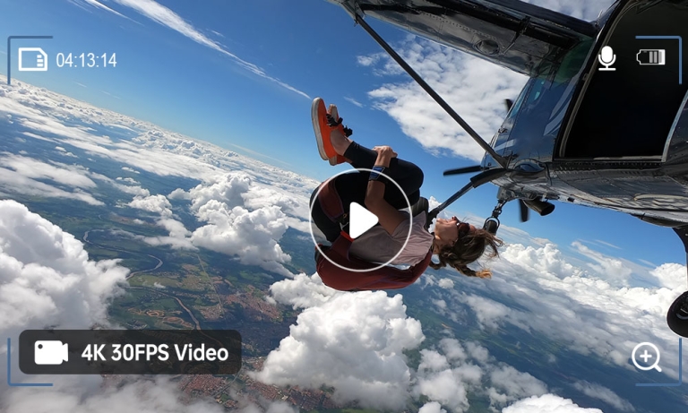 Speed60 12M Body Waterproof 4K Action Camera - Hiicam