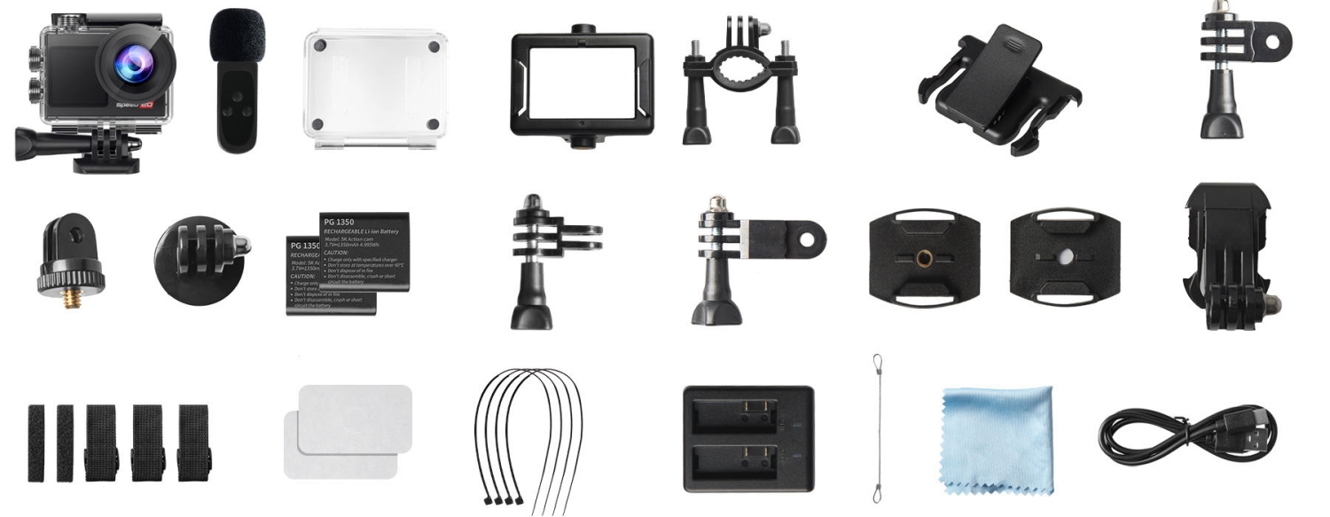 Hiicam 5K Dual Screen Action Camera - EIS & Waterproof