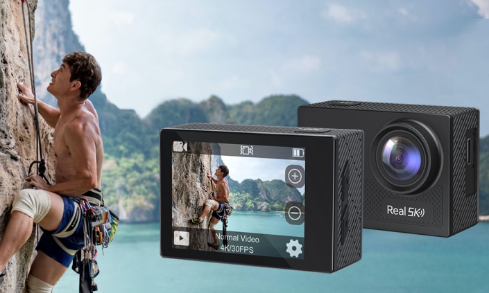 Speed10 Real 5K Ultra HD Display Action Camera - Hiicam